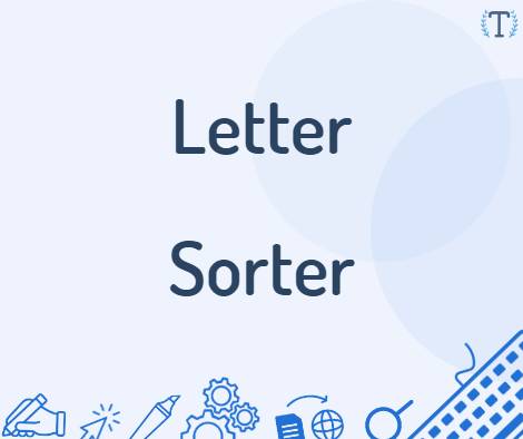 Letter Sorter Online - Sort Letter [A-Z] [Z-A]