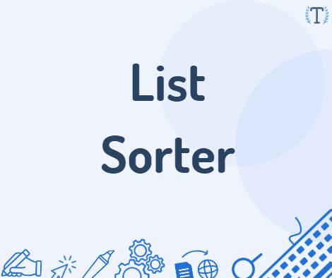 List Sorter Online Tool to Sort Text Lines