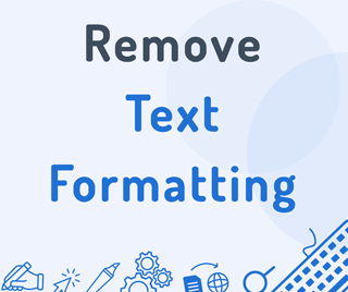 Remove Text Formatting Online