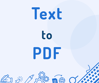Text to PDF Converter Online | Convert TXT to PDF File